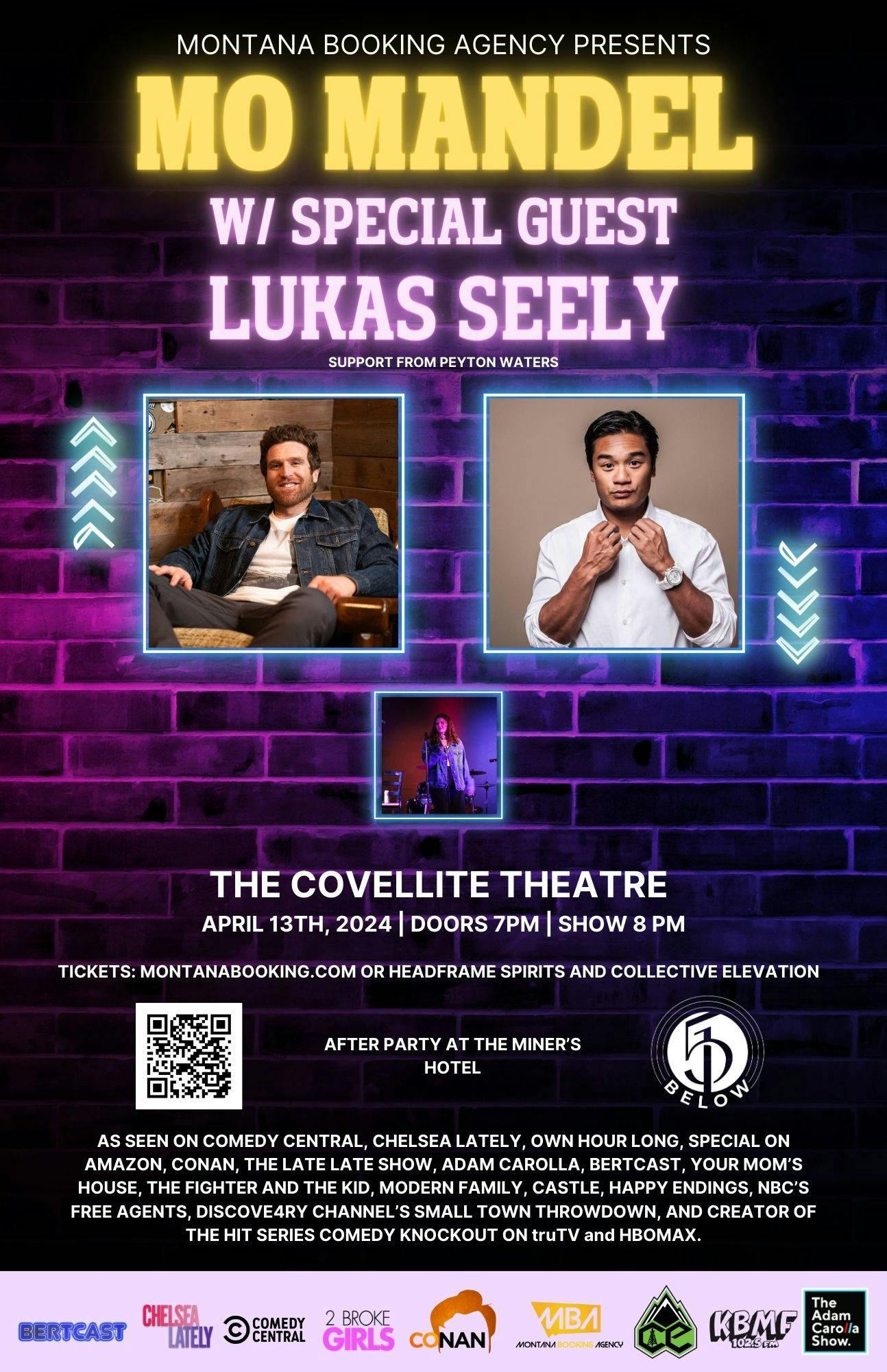 Mo Mandel w/ Lukas Seely at The Covellite Theatre | The Ticketing Co.
